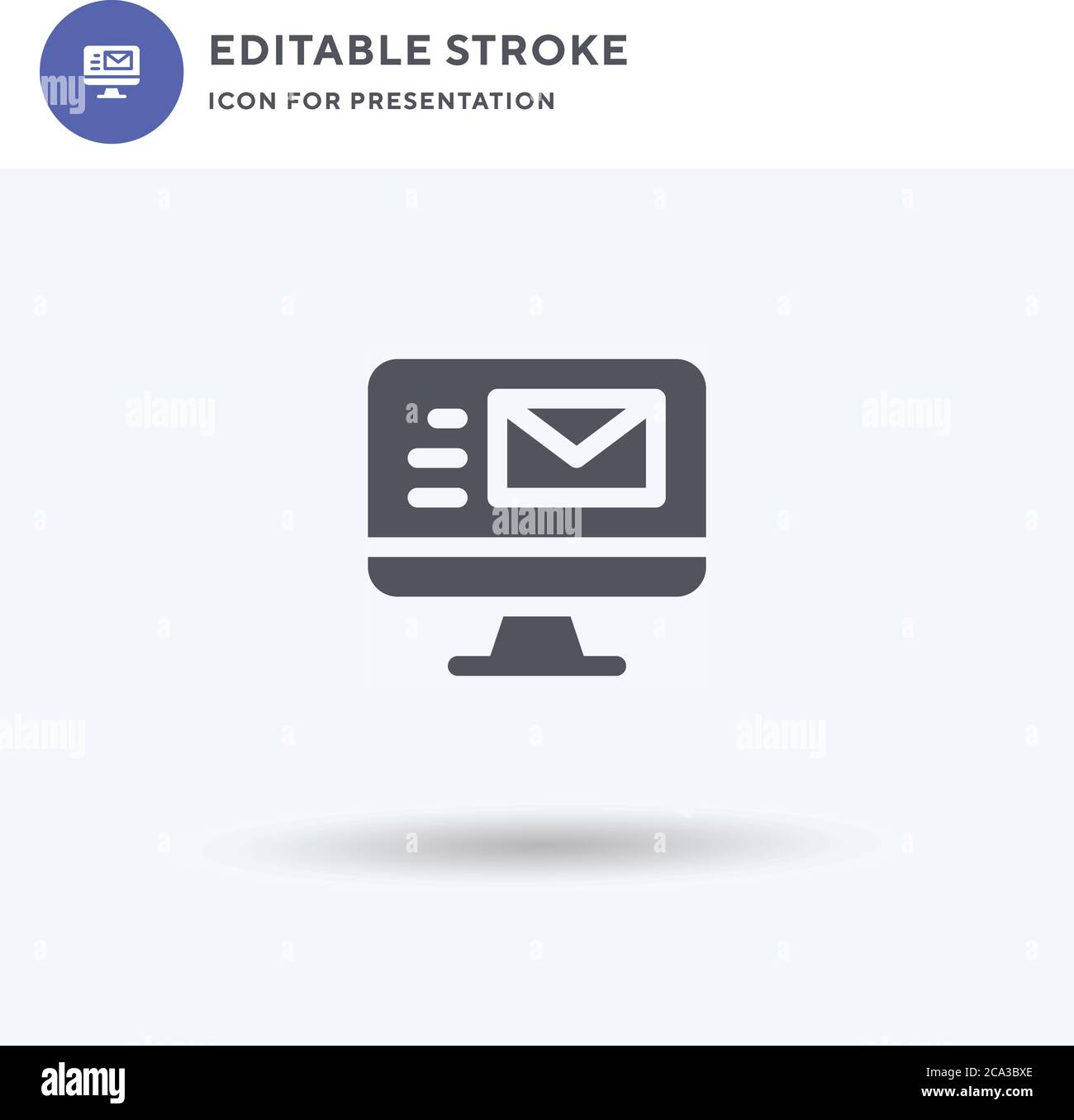 Message Received icon vector, filled flat sign, solid pictogram ...