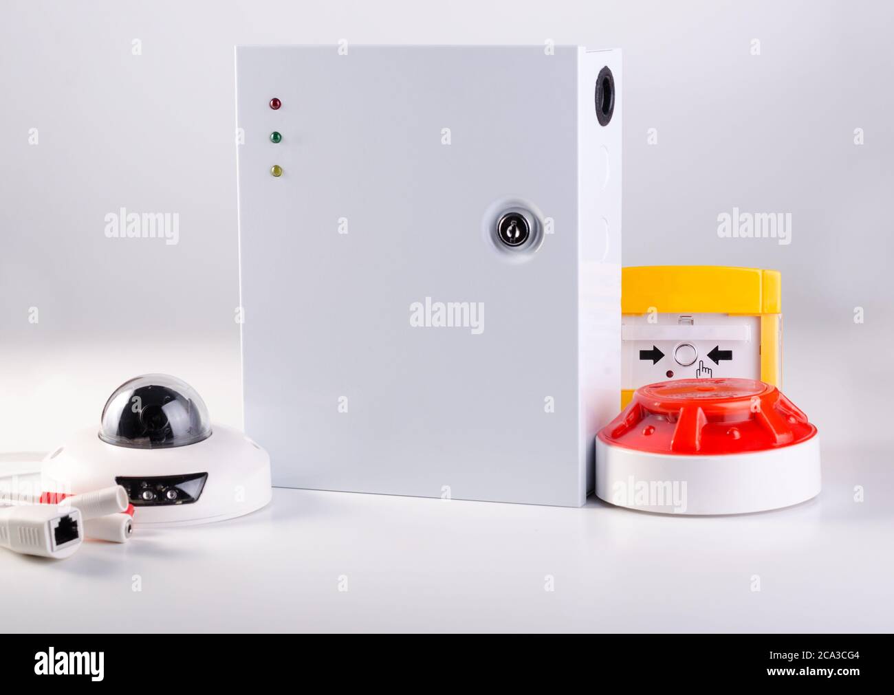 Power Supply box, Fire alarm equipment and cctv camera Security servise ...