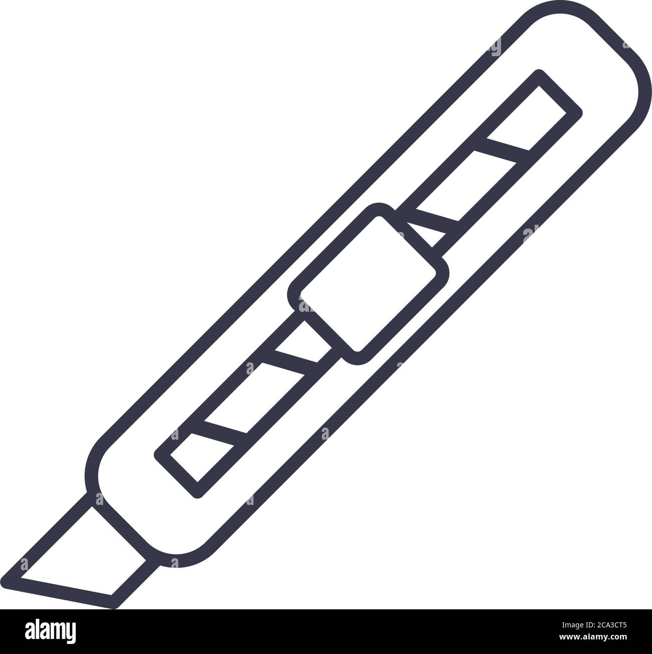 scalpel line style icon design, Art design and creativity theme Vector ...