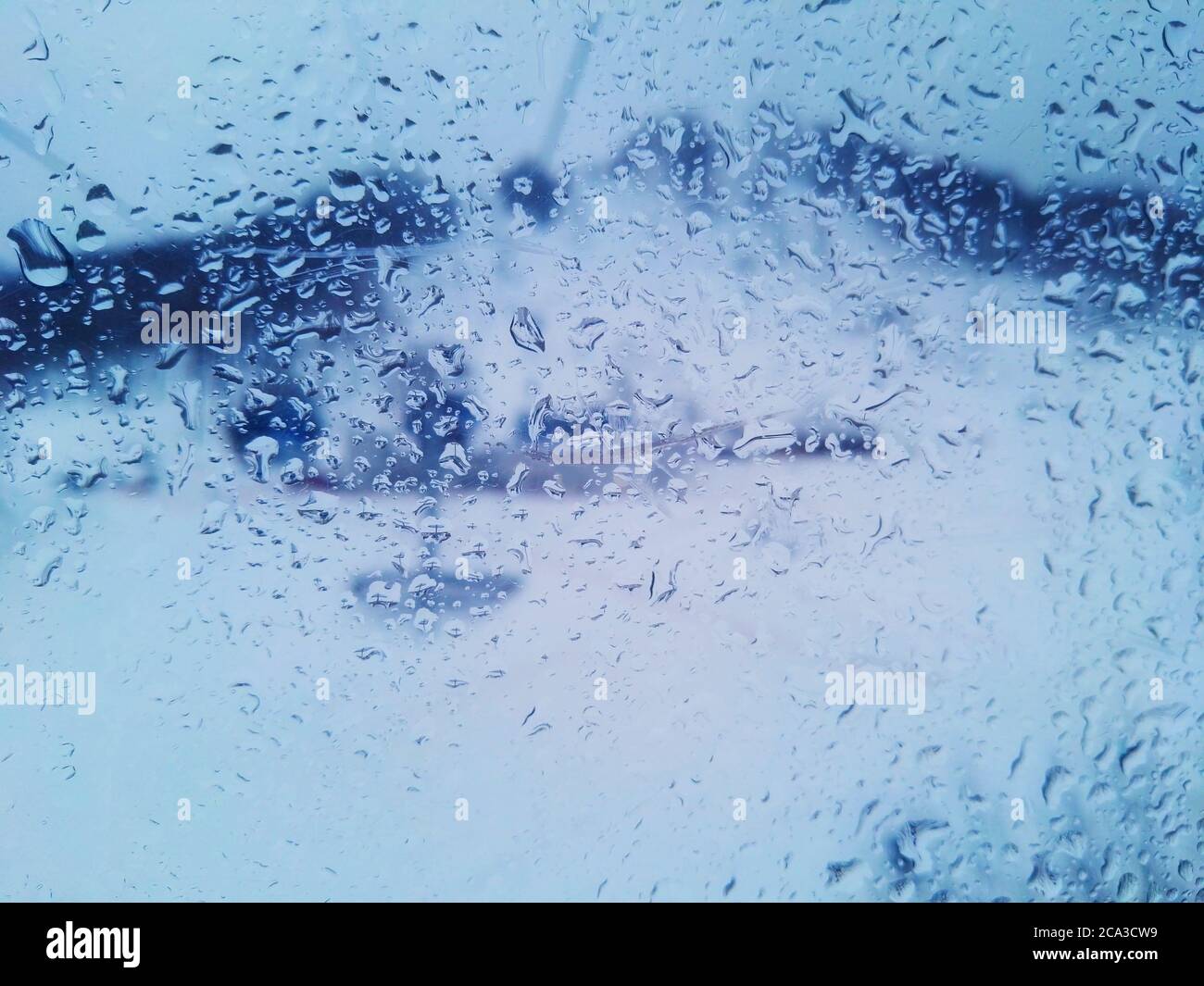 Natural water drop texture on the window glass Stock Photo - Alamy