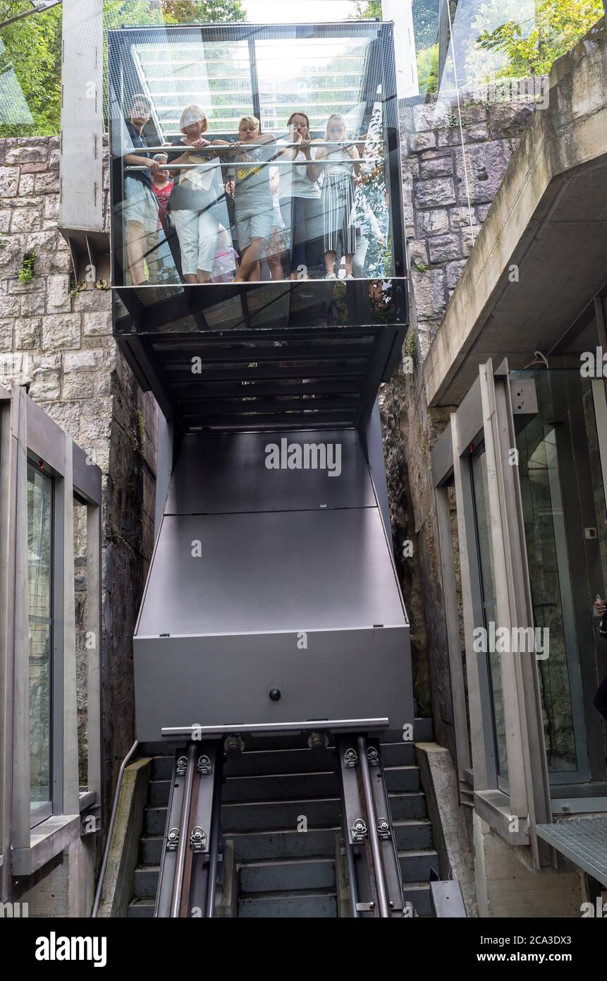 Ljubljana Castle Funicular Railway High Resolution Stock Photography ...