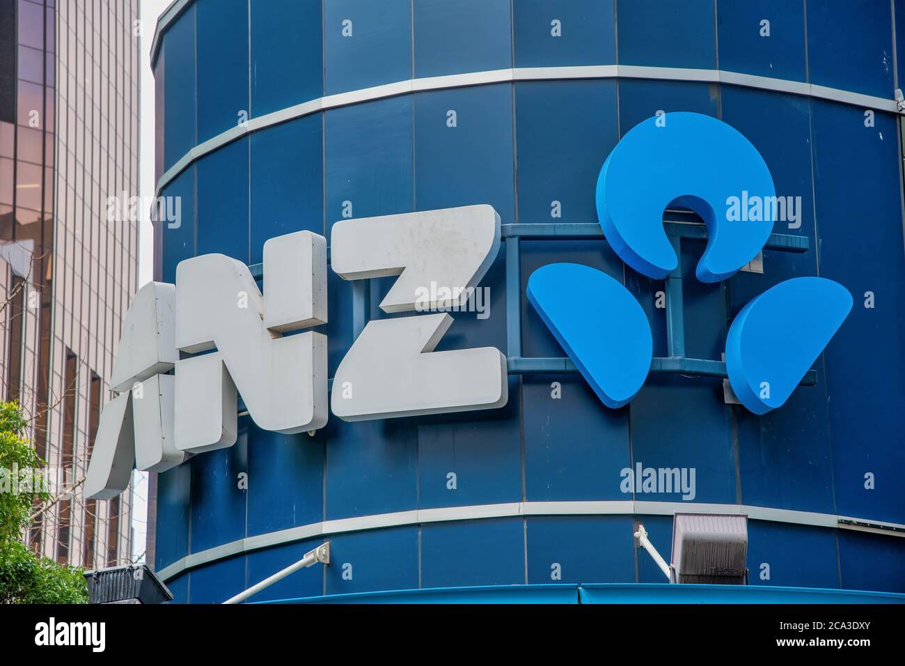 WELLINGTON, NEW ZEALAND - SEPTEMBER 4, 2018: ANZ signage in the city ...