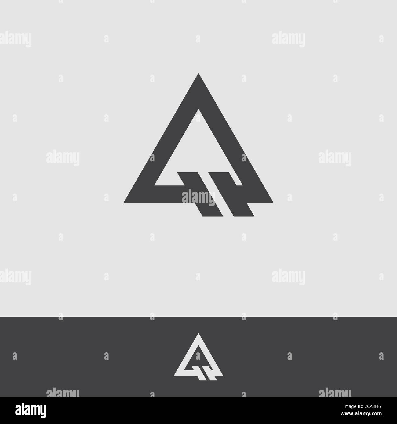 Letter A - vector logo concept illustration. Letter A with check ...