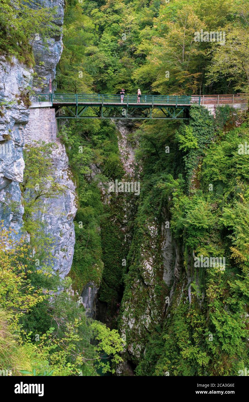 Tolmin gorge devil's bridge hi-res stock photography and images - Alamy