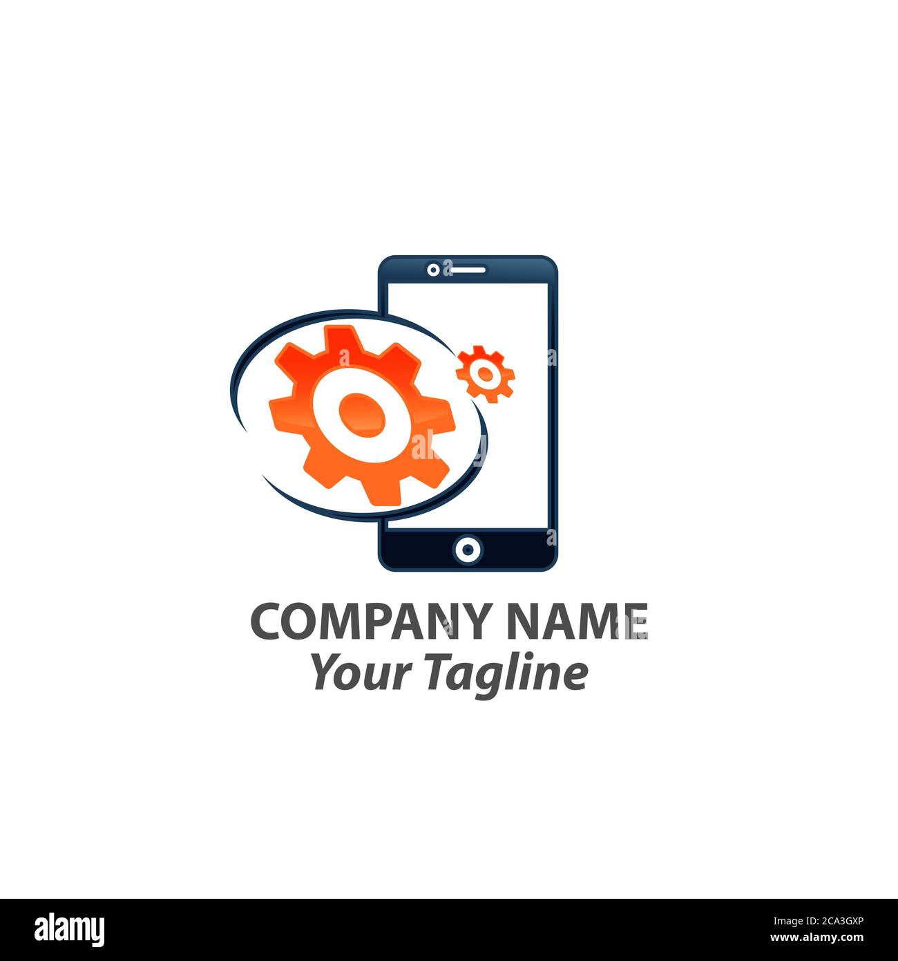 Mobile Repair Logo Design Template,wrench and gear icon smartphone ...