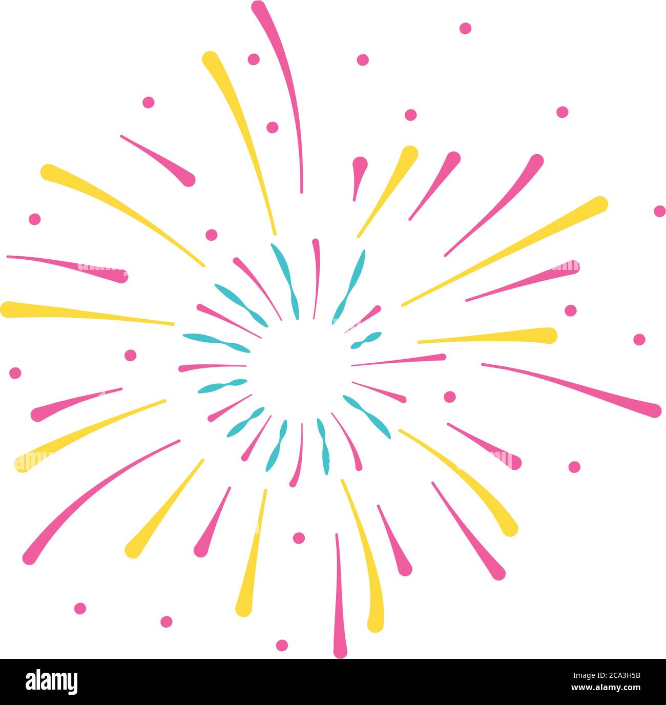 firework burst icon, flat style, vector illustration Stock Vector Image ...