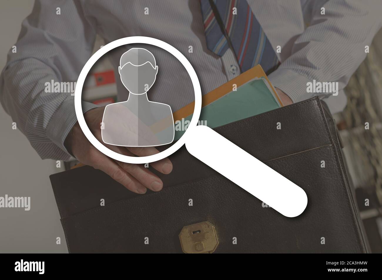 Recruitment concept illustrated by a picture on background Stock Photo ...