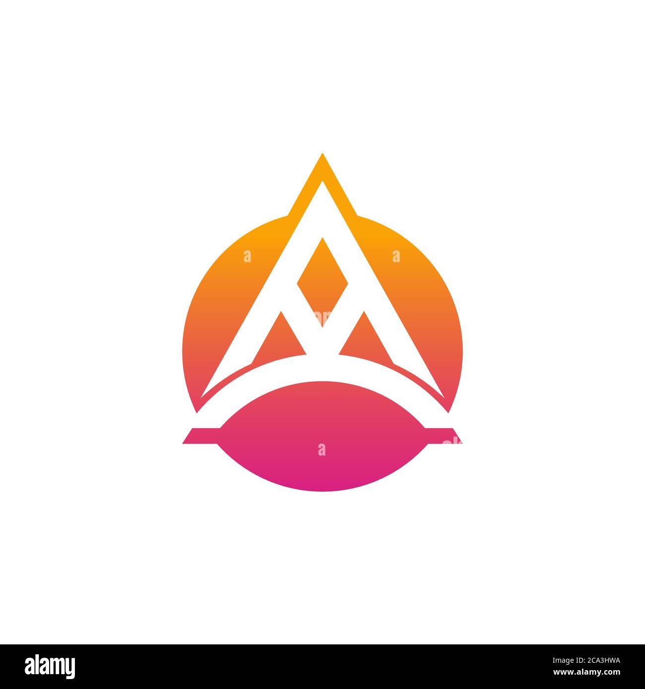 Letter A - vector logo concept illustration. Letter A with check ...