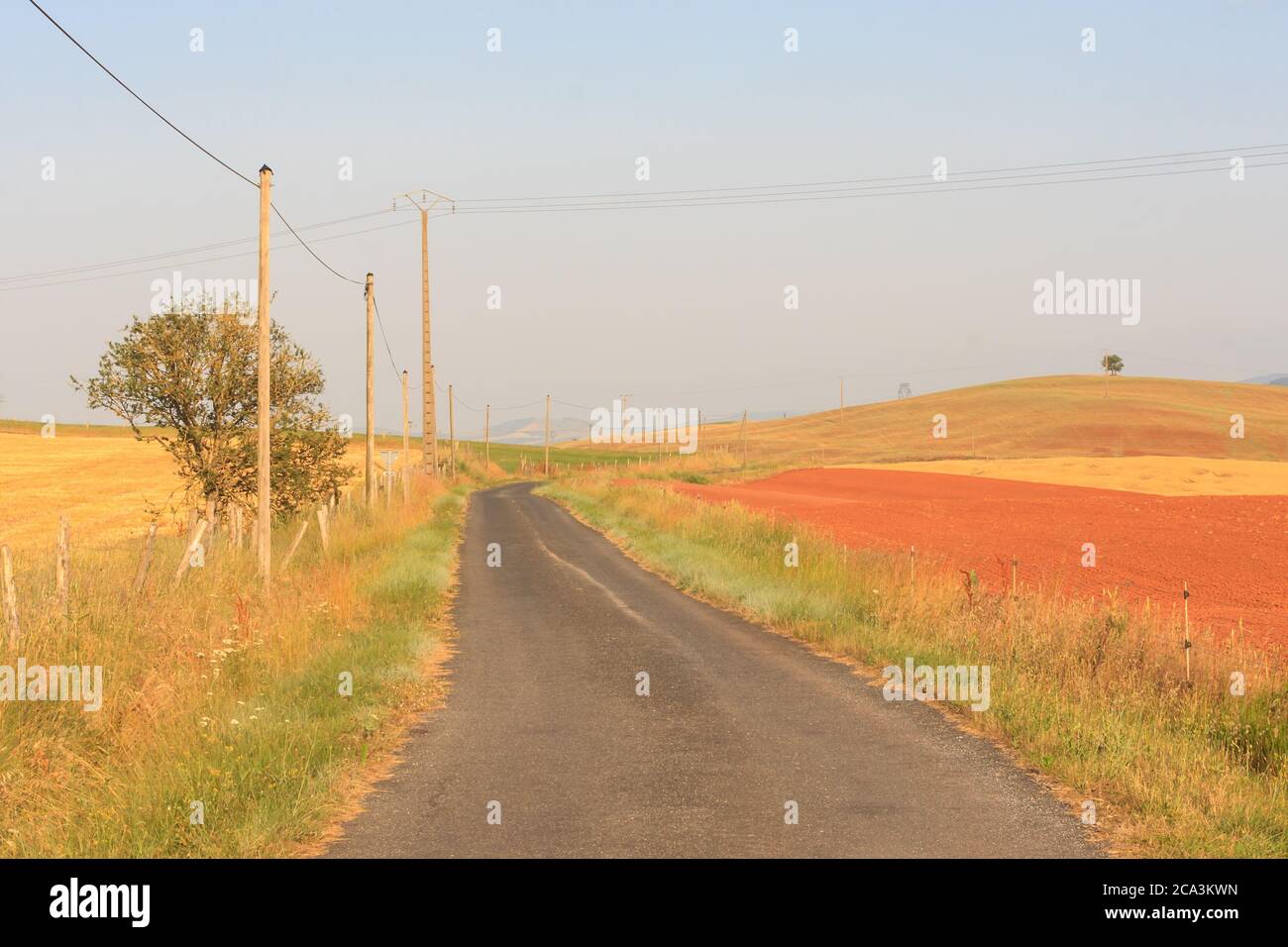 A Rural French Landscape Stock Photo - Alamy