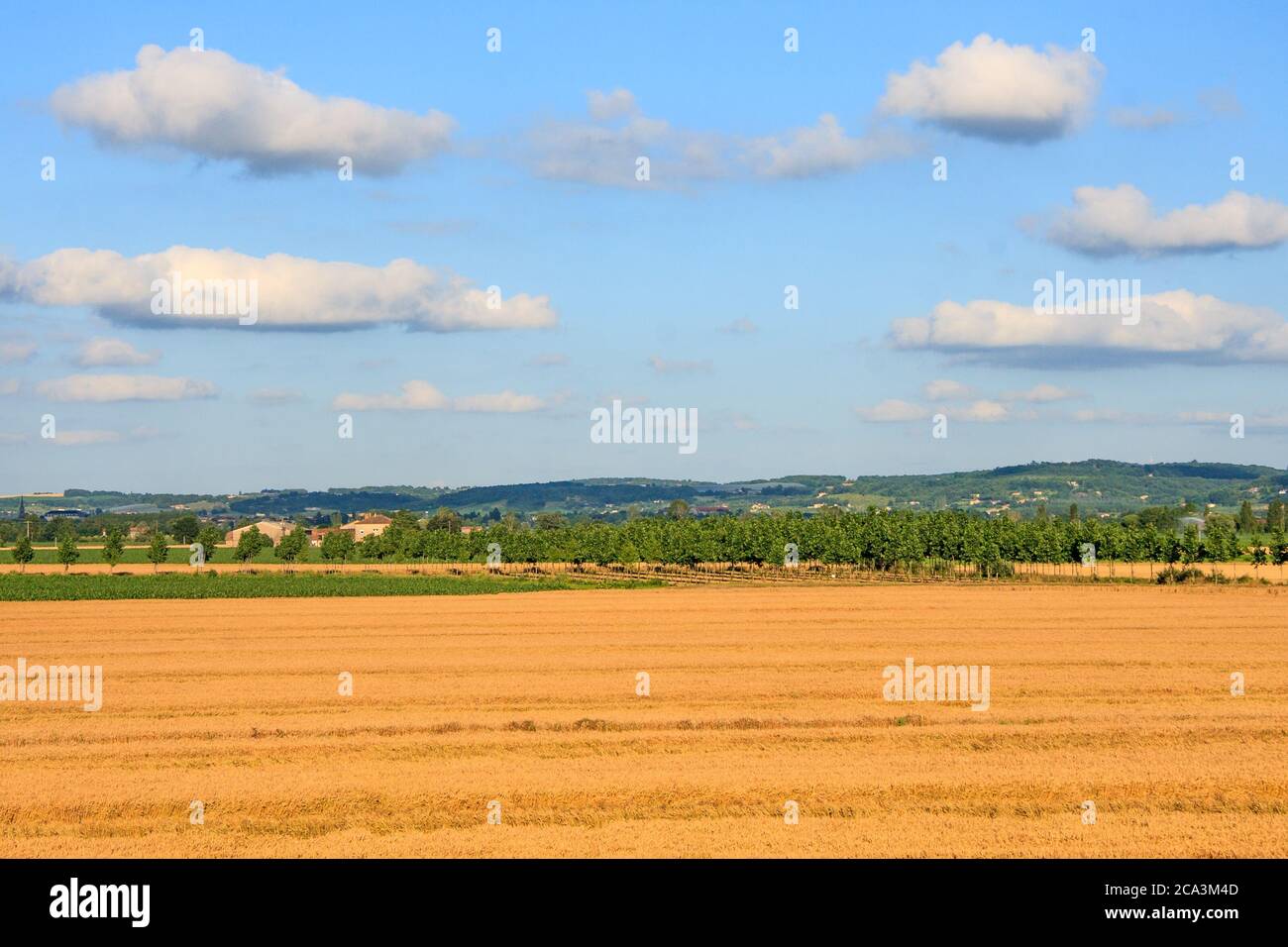 A Rural French Landscape Stock Photo - Alamy