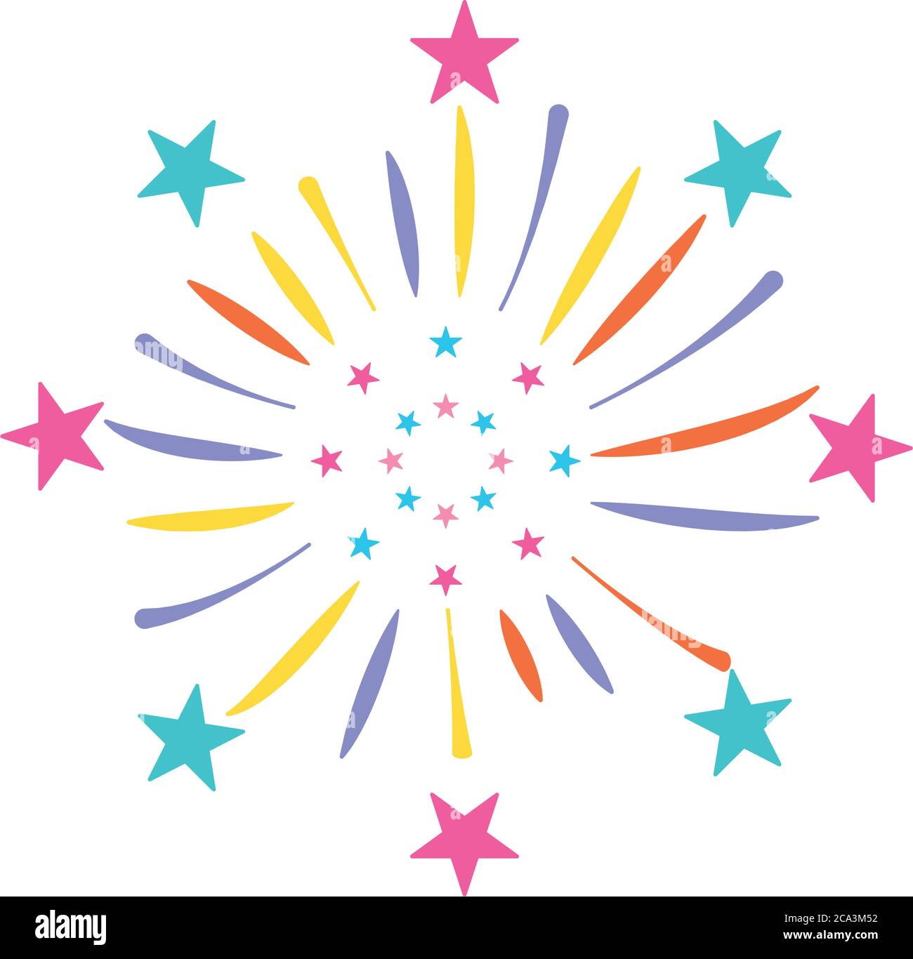Stars firework burst over hi-res stock photography and images - Alamy