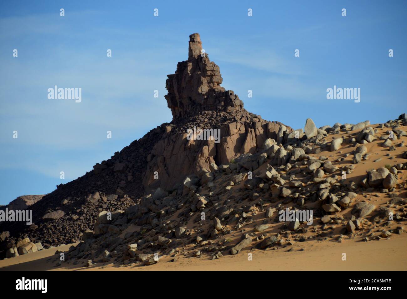 Algeria, Illizi, Tadrat National Park: rock formations in the desert ...