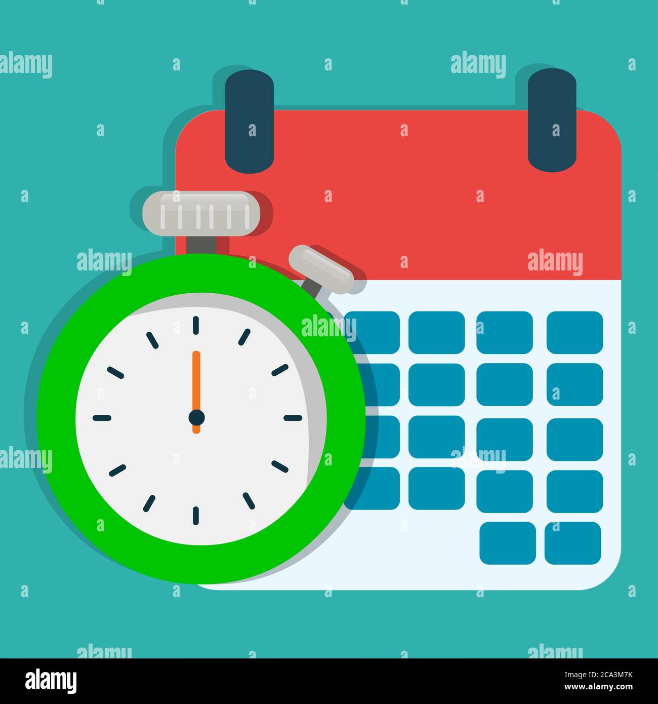 time schedule concept symbol vector illustration Stock Vector Image ...