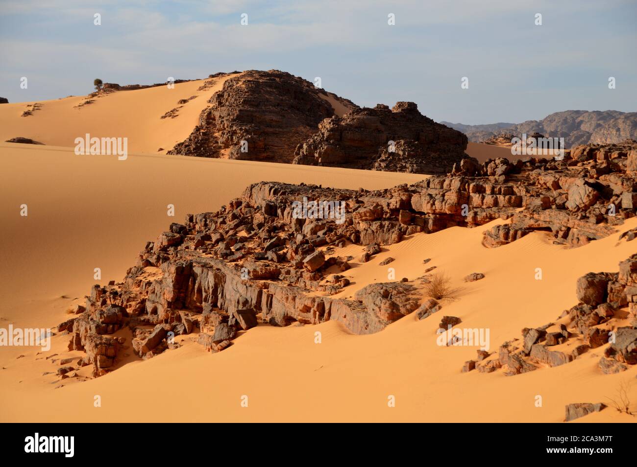 Algeria, Illizi, Tadrat National Park: rock formations in the desert ...