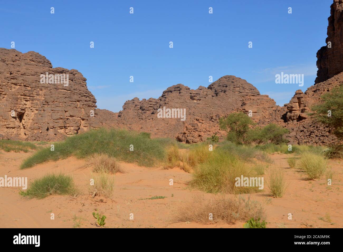 Algeria, Illizi, Tadrat National Park: rock formations in the desert ...