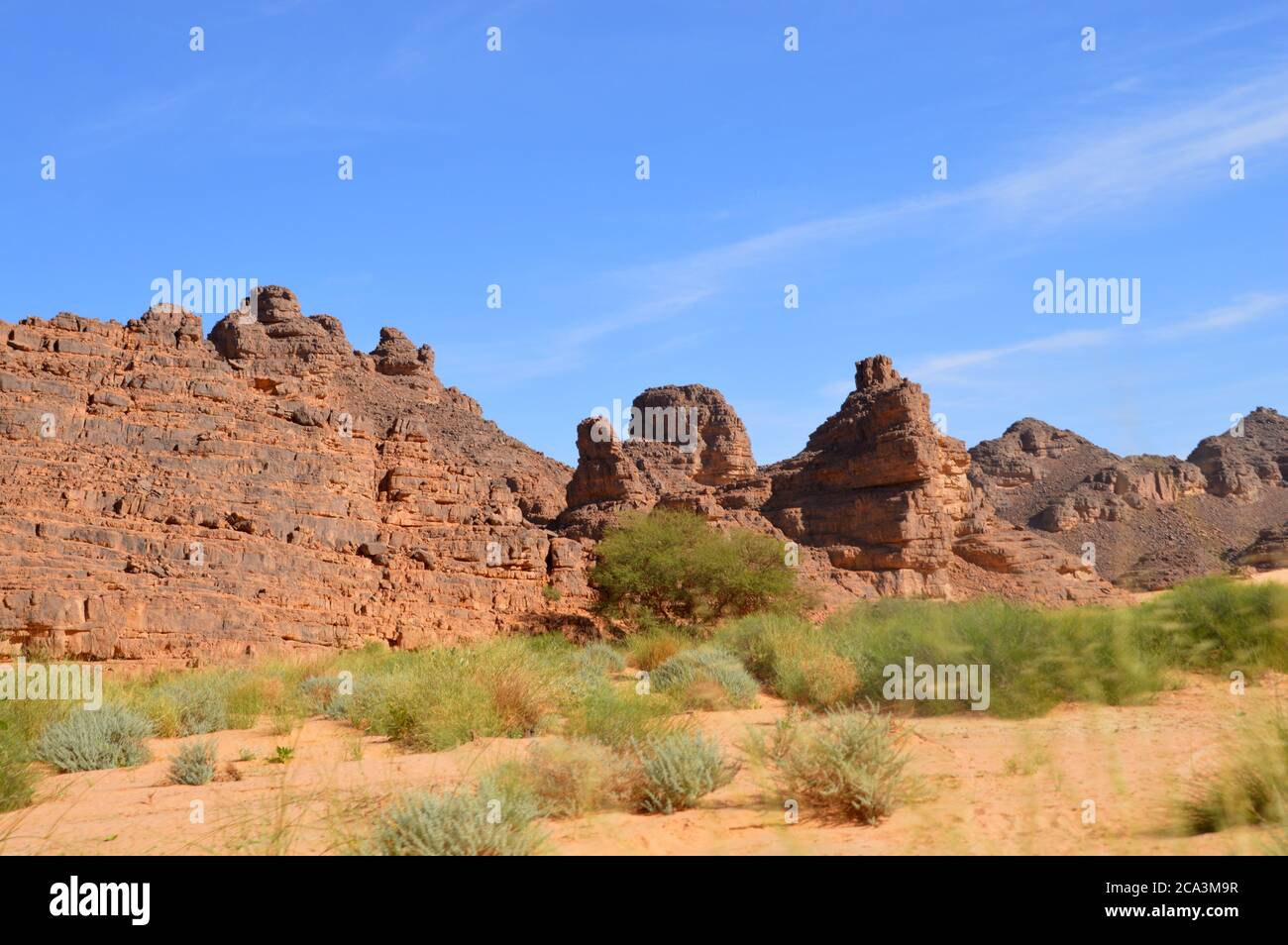 Algeria, Illizi, Tadrat National Park: rock formations in the desert ...