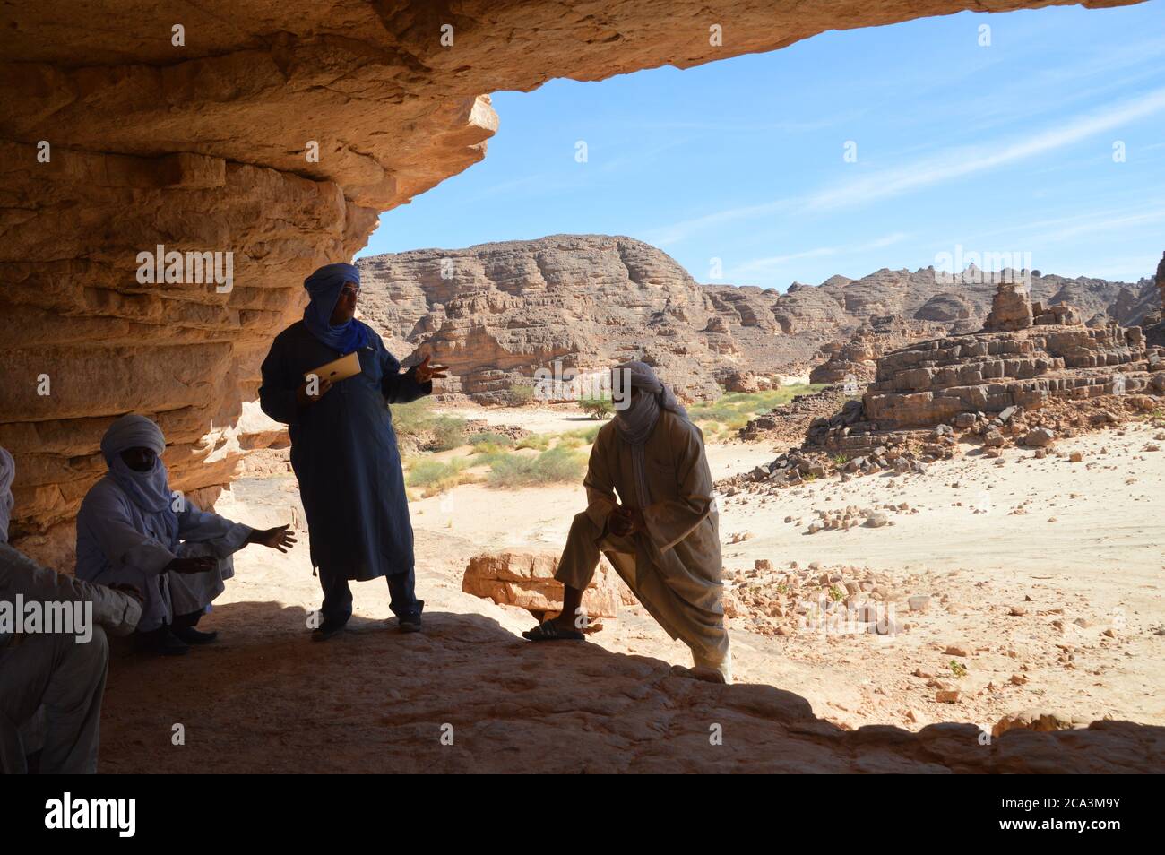 Algeria, Illizi, Tadrat National Park: rock formations in the desert ...