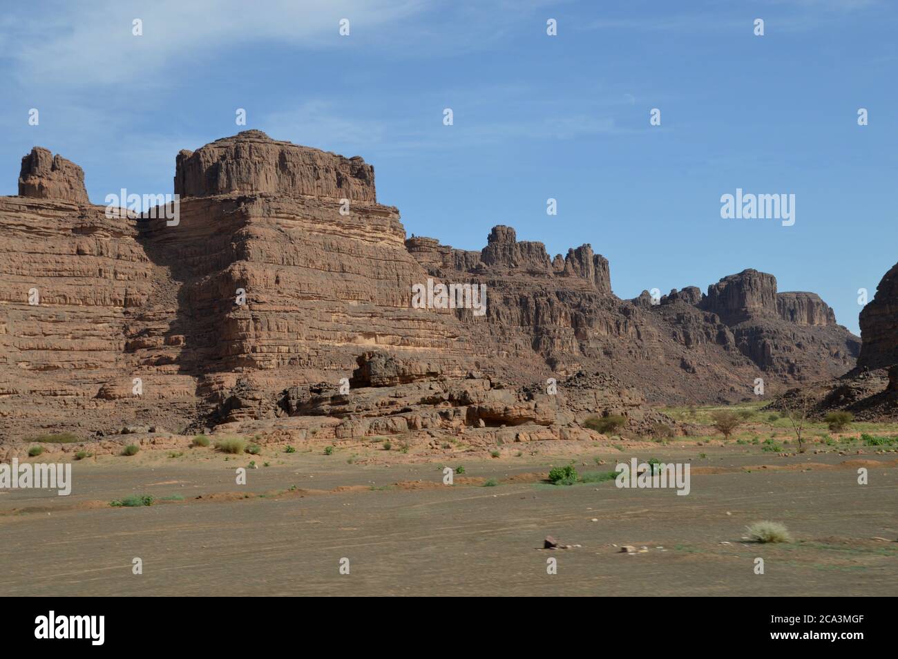 Algeria, Illizi, Tassili N'Ajjer National Park: rock formations in the ...