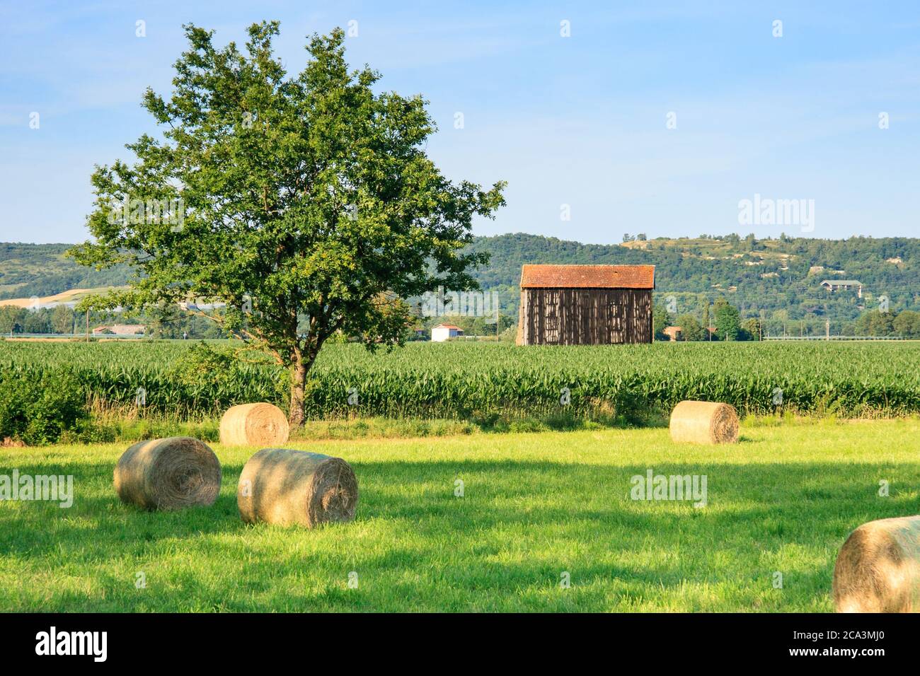 Green hills french countryside landscape hi-res stock photography and ...