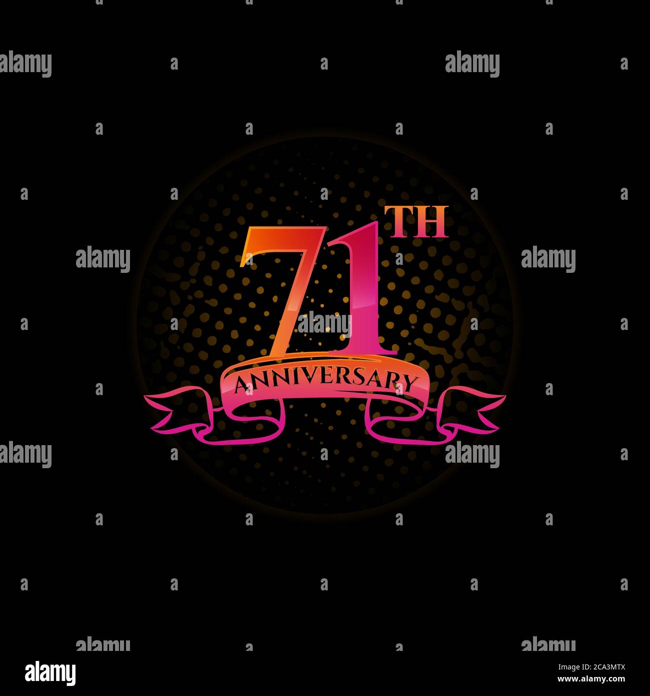 71th anniversary logo hi-res stock photography and images - Alamy