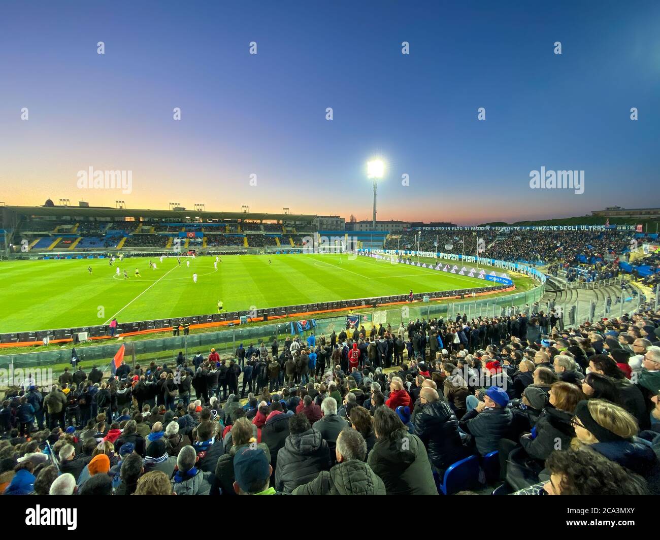 Soccer stadium above view night hi-res stock photography and images - Alamy