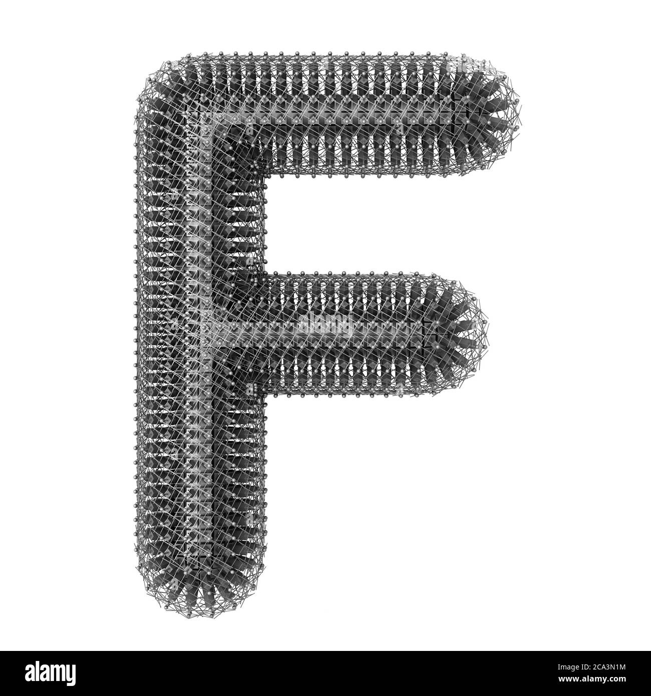3d render metallic alphabet letter hi-res stock photography and images ...