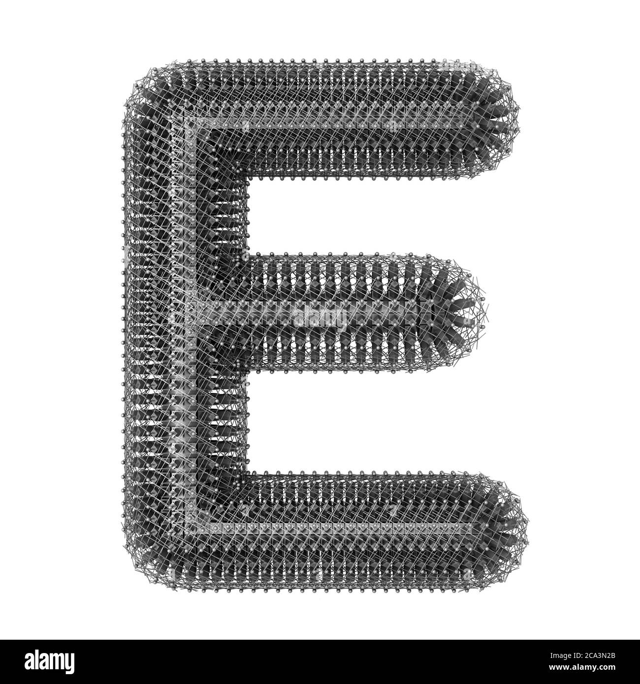 3d abstract futuristic letter hi-res stock photography and images - Alamy