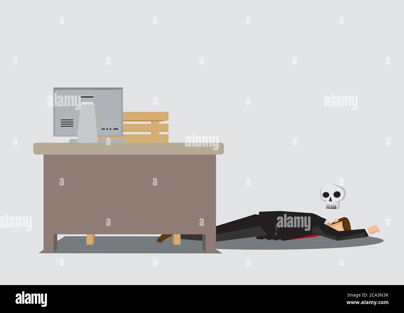 Dead executive Stock Vector Images - Alamy