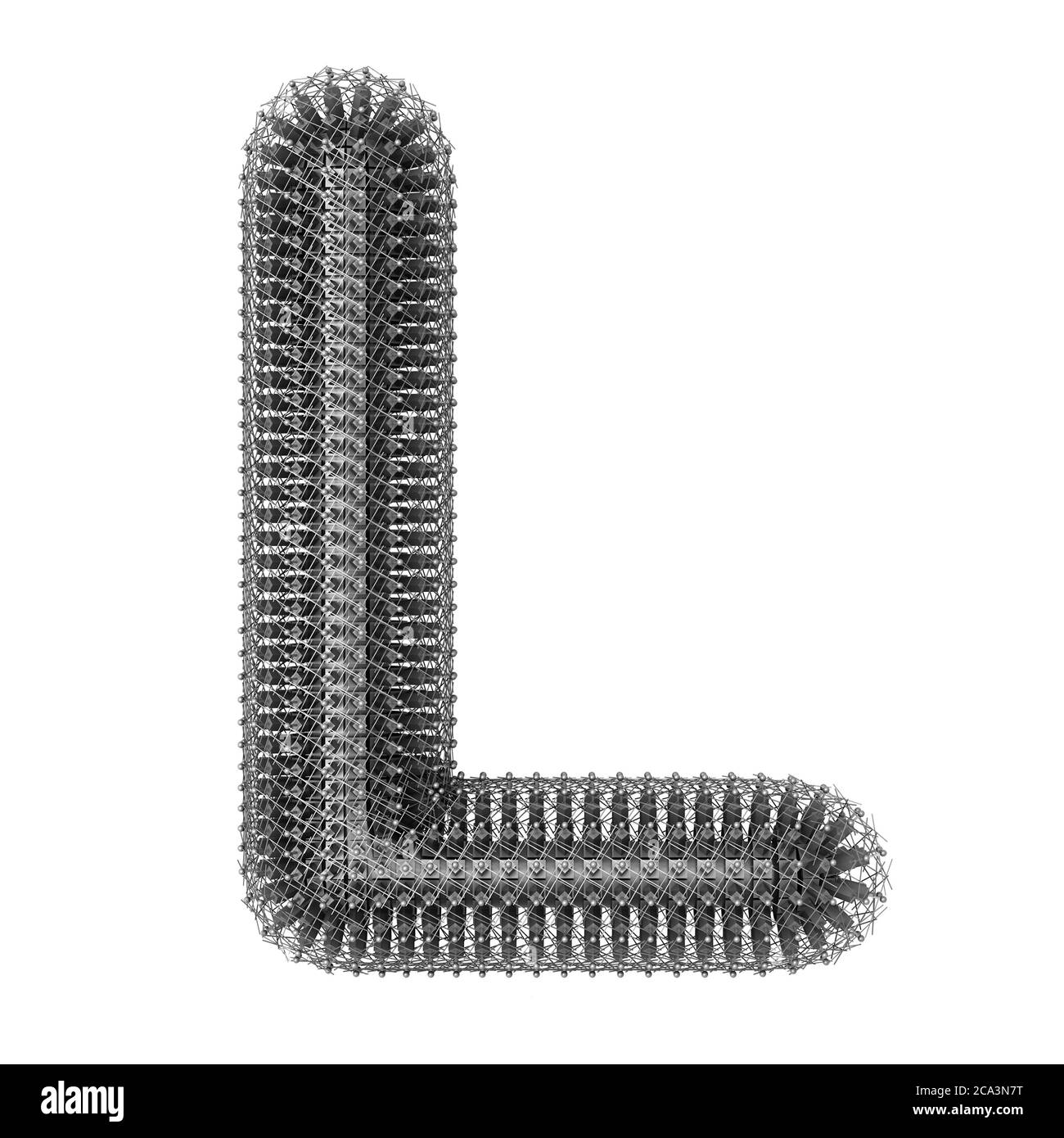 3d render metallic alphabet letter hi-res stock photography and images ...