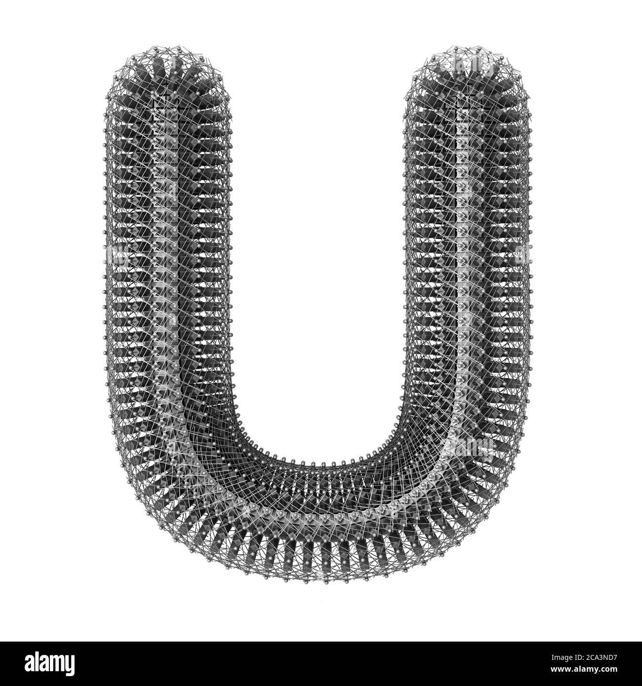 Letter u 3d Black and White Stock Photos & Images - Alamy