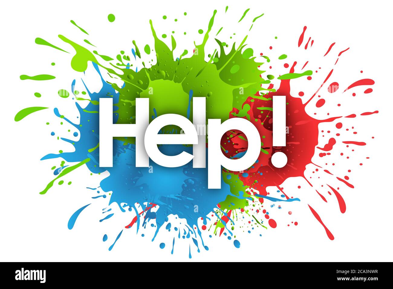 help word in splash’s background Stock Photo - Alamy