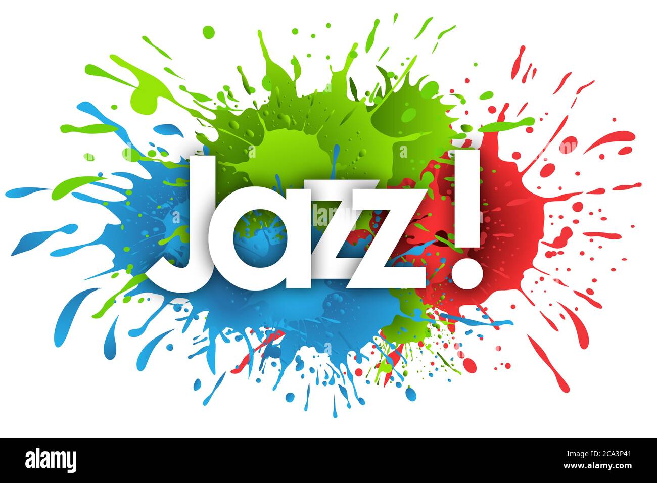 jazz word in splash’s background Stock Photo - Alamy