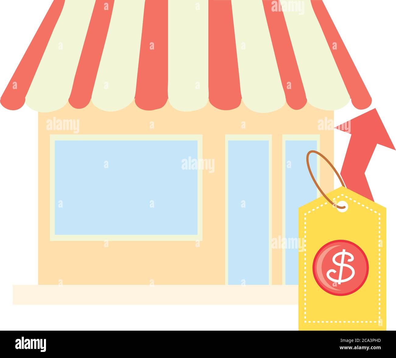 Local business cartoon on white background vector illustration design ...