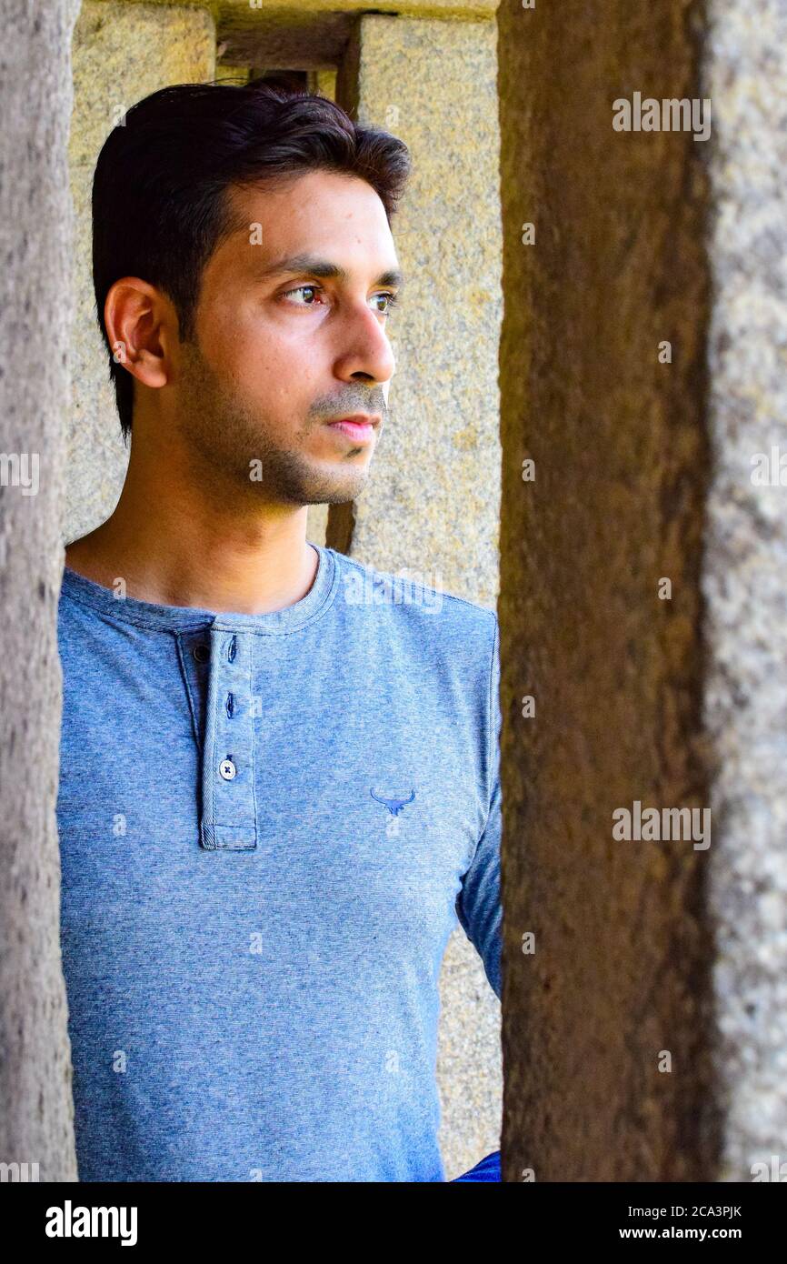 New Delhi India – March 3 2020 : Man portrait, smart casual man ...