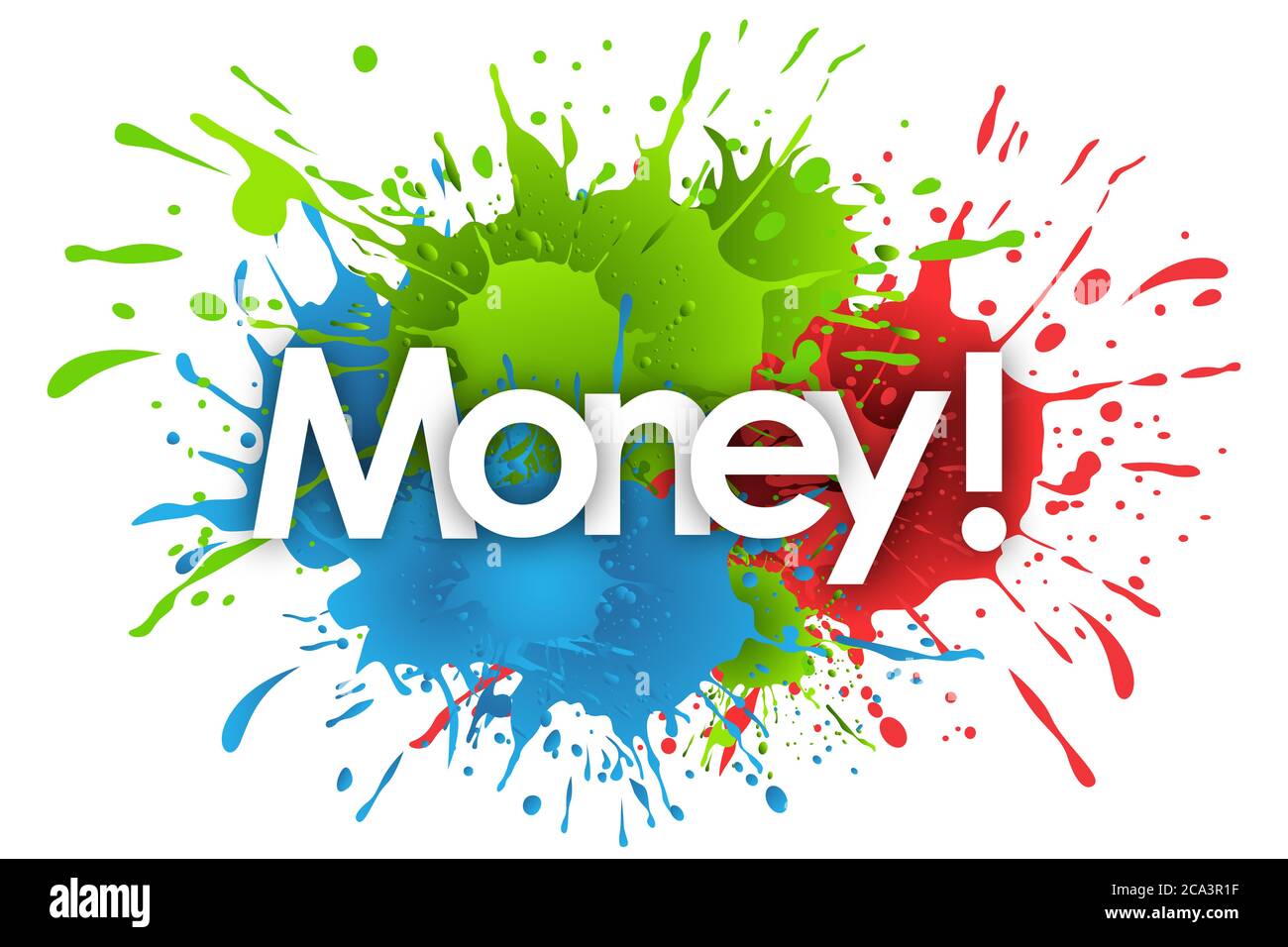 money word and splashs Stock Photo - Alamy