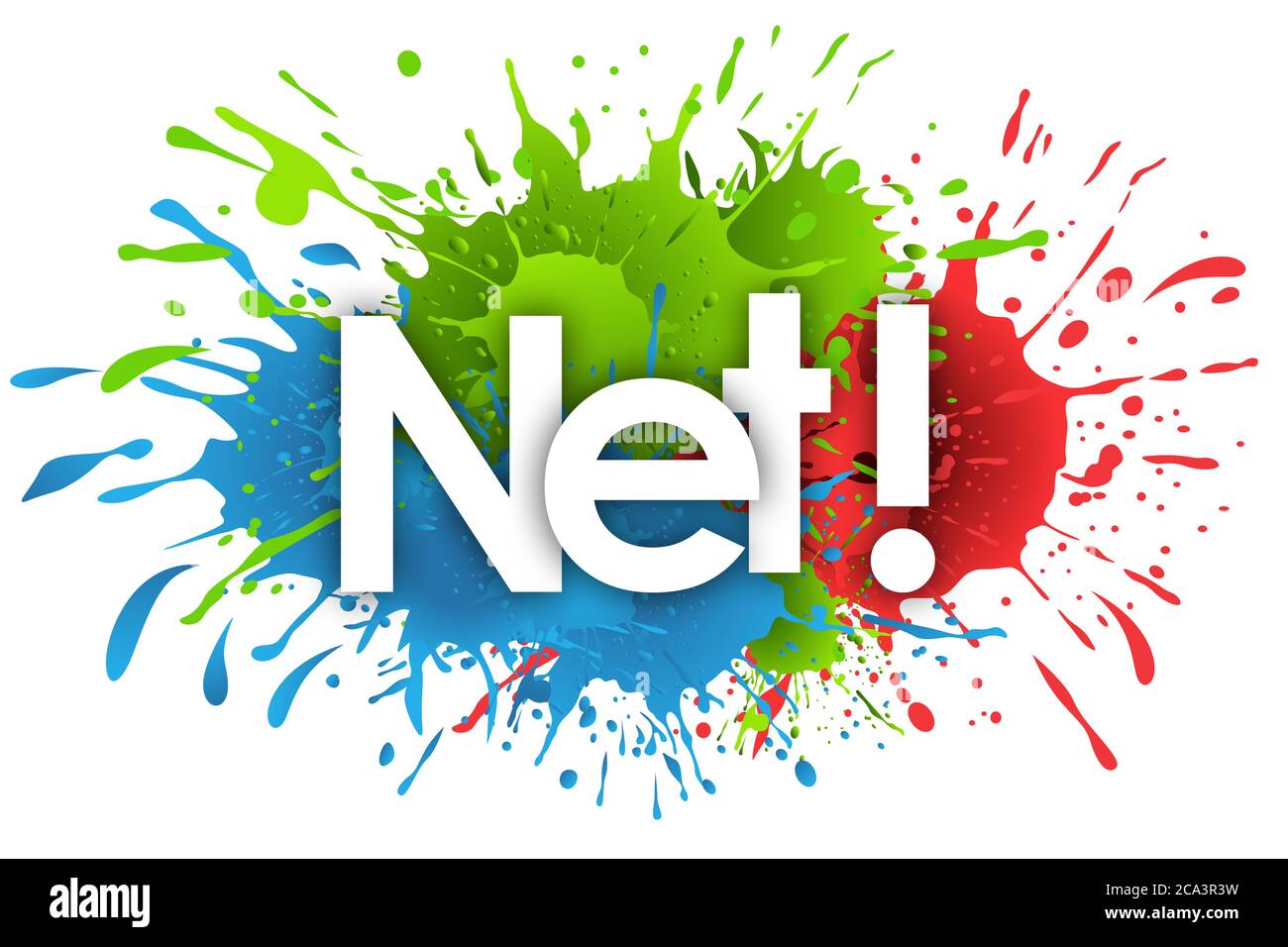 net word in splash’s background Stock Photo - Alamy