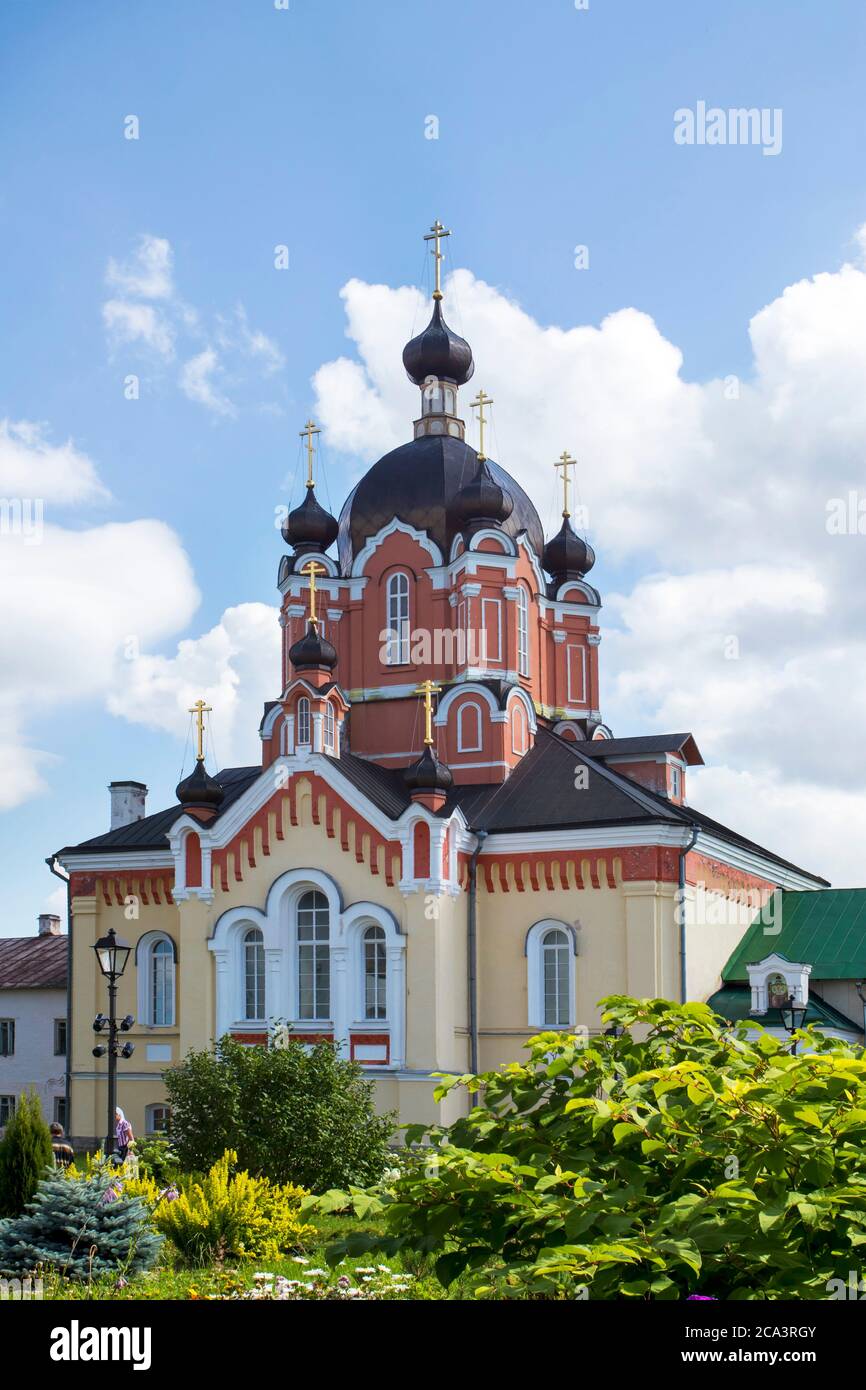 Tikhvin, Russia - July 29, 2020, The Tikhvin Monastery of the Dormition ...