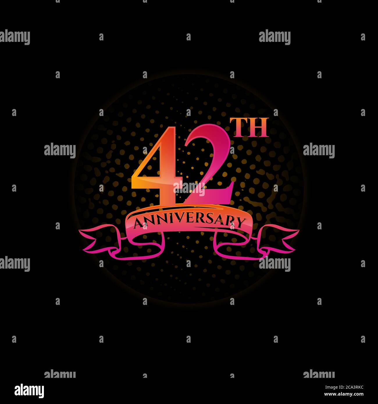 42th anniversary Stock Vector Images - Alamy