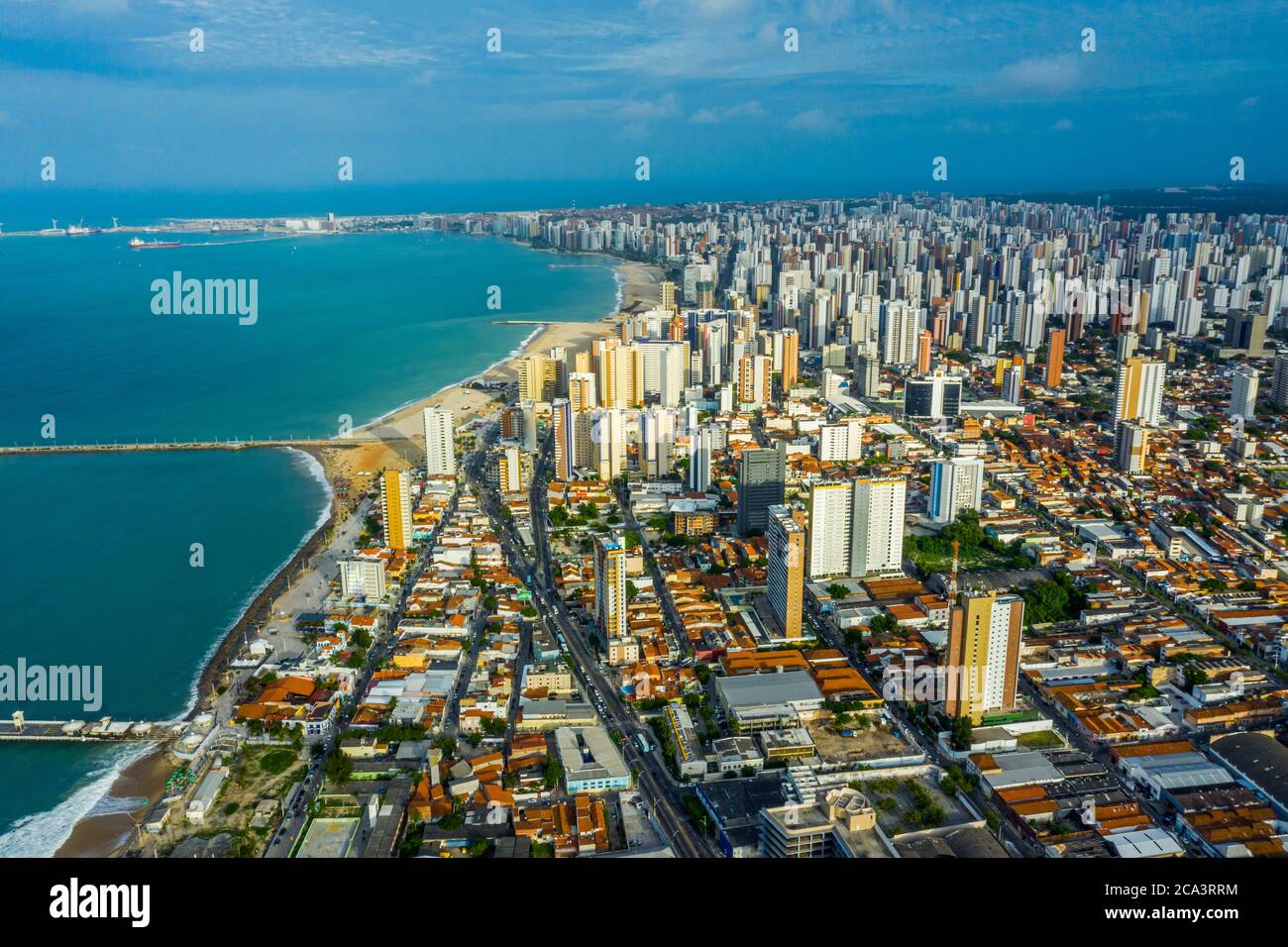 Skyline of Fortaleza city beach. Ceara, Brazil Stock Photo - Alamy