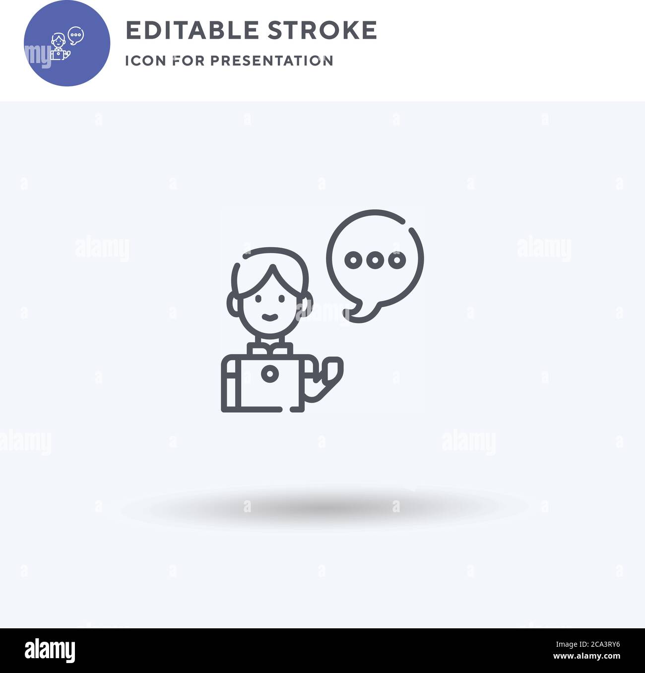 Conversation icon vector, filled flat sign, solid pictogram isolated on ...