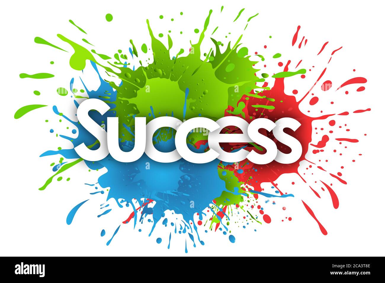 success word in splash’s background Stock Photo - Alamy