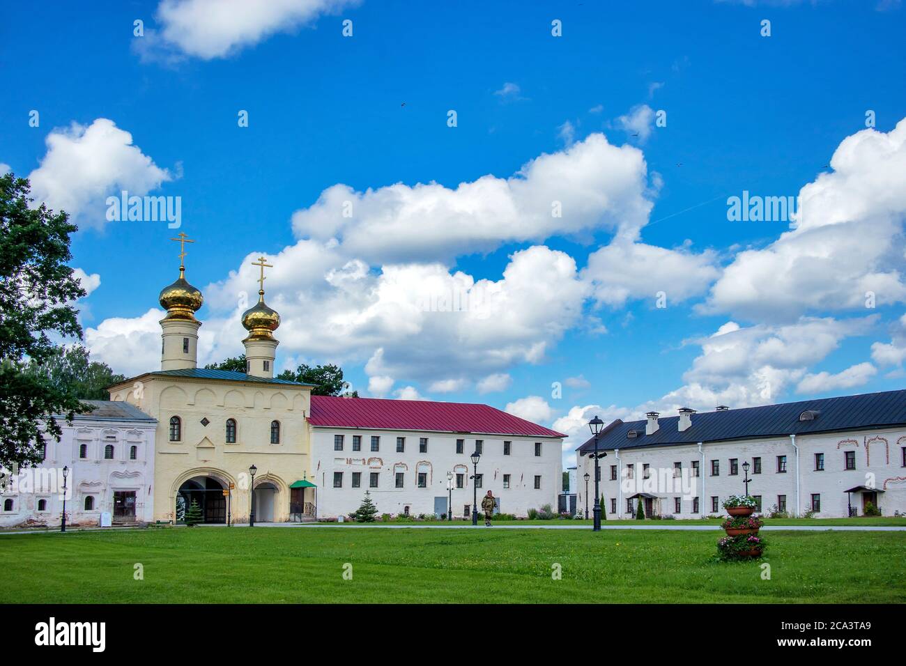 Tikhvin, Russia - July 29, 2020, The Tikhvin Monastery of the Dormition ...
