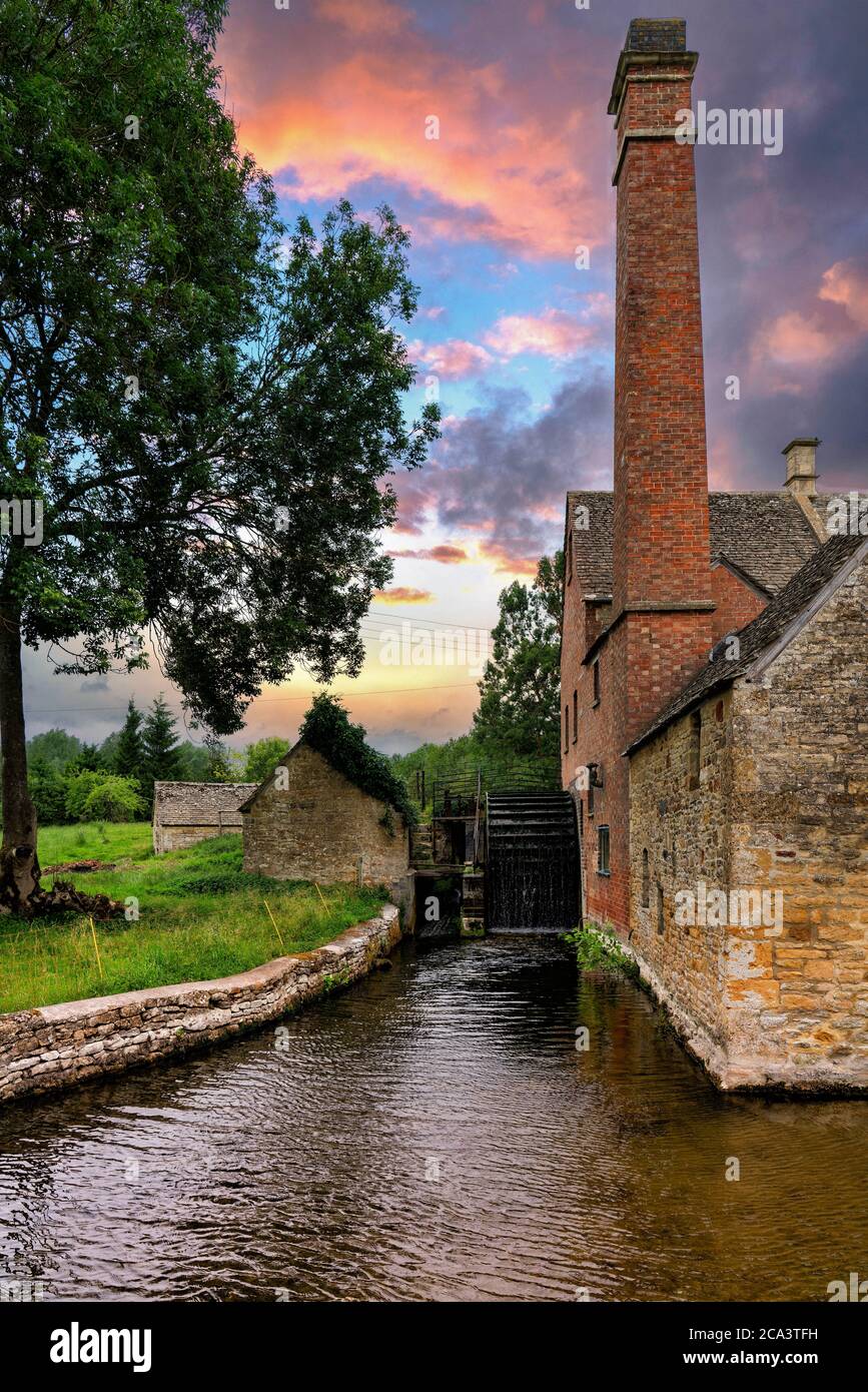The Old Mill, Lower Slaughter, Cotswolds, United Kingdom Stock Photo ...