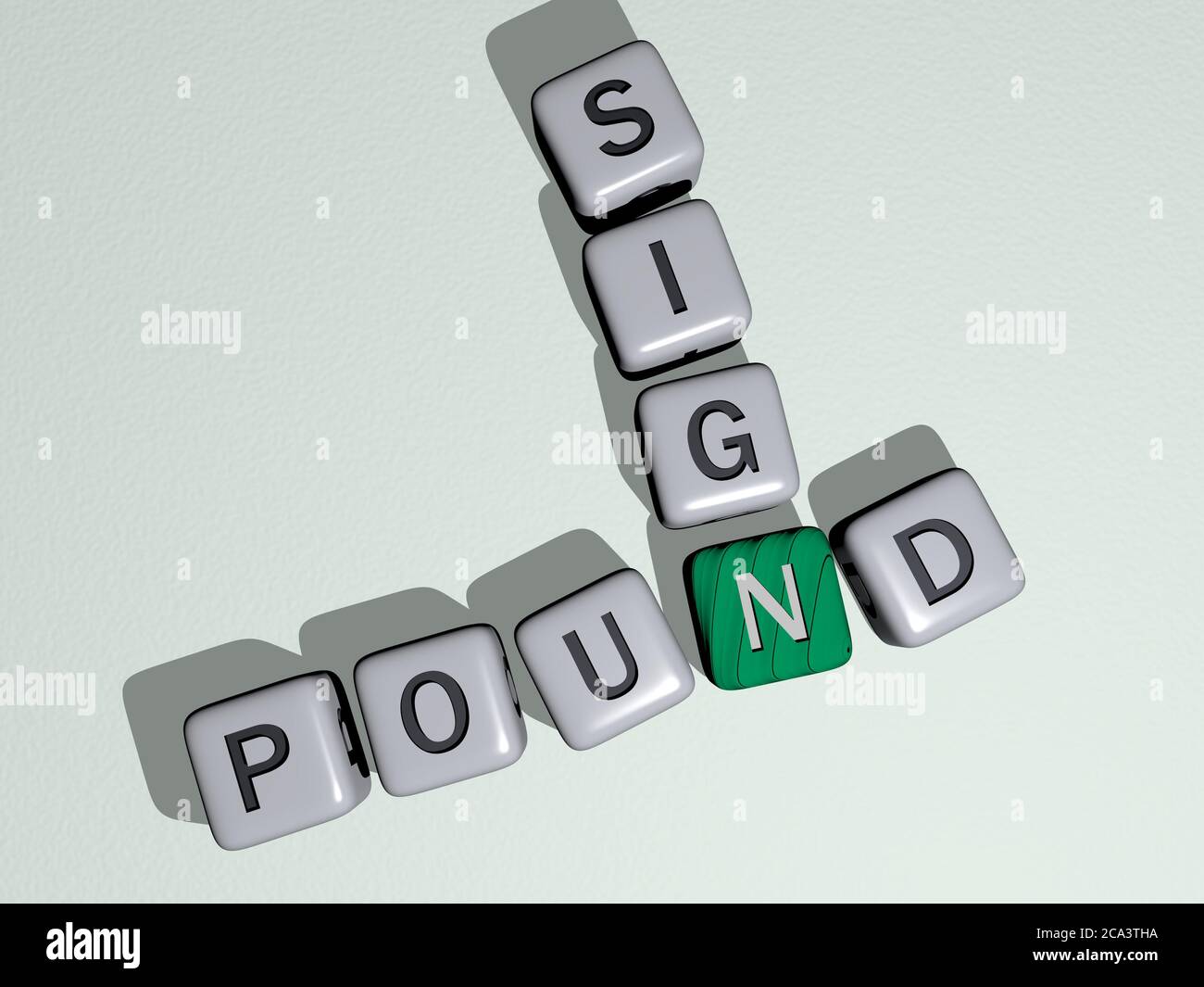 POUND SIGN combined by dice letters and color crossing for the related ...