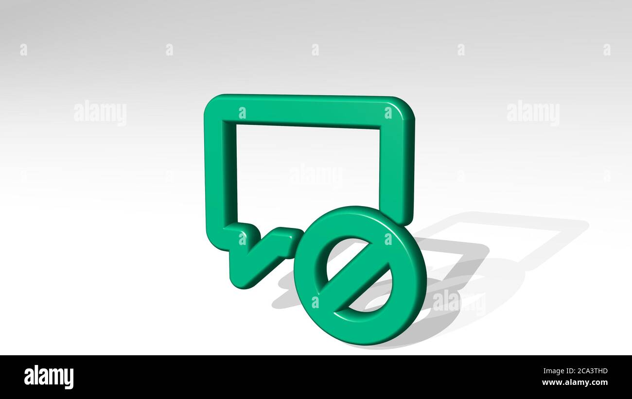 messages bubble square disable alternate from a perspective with the ...