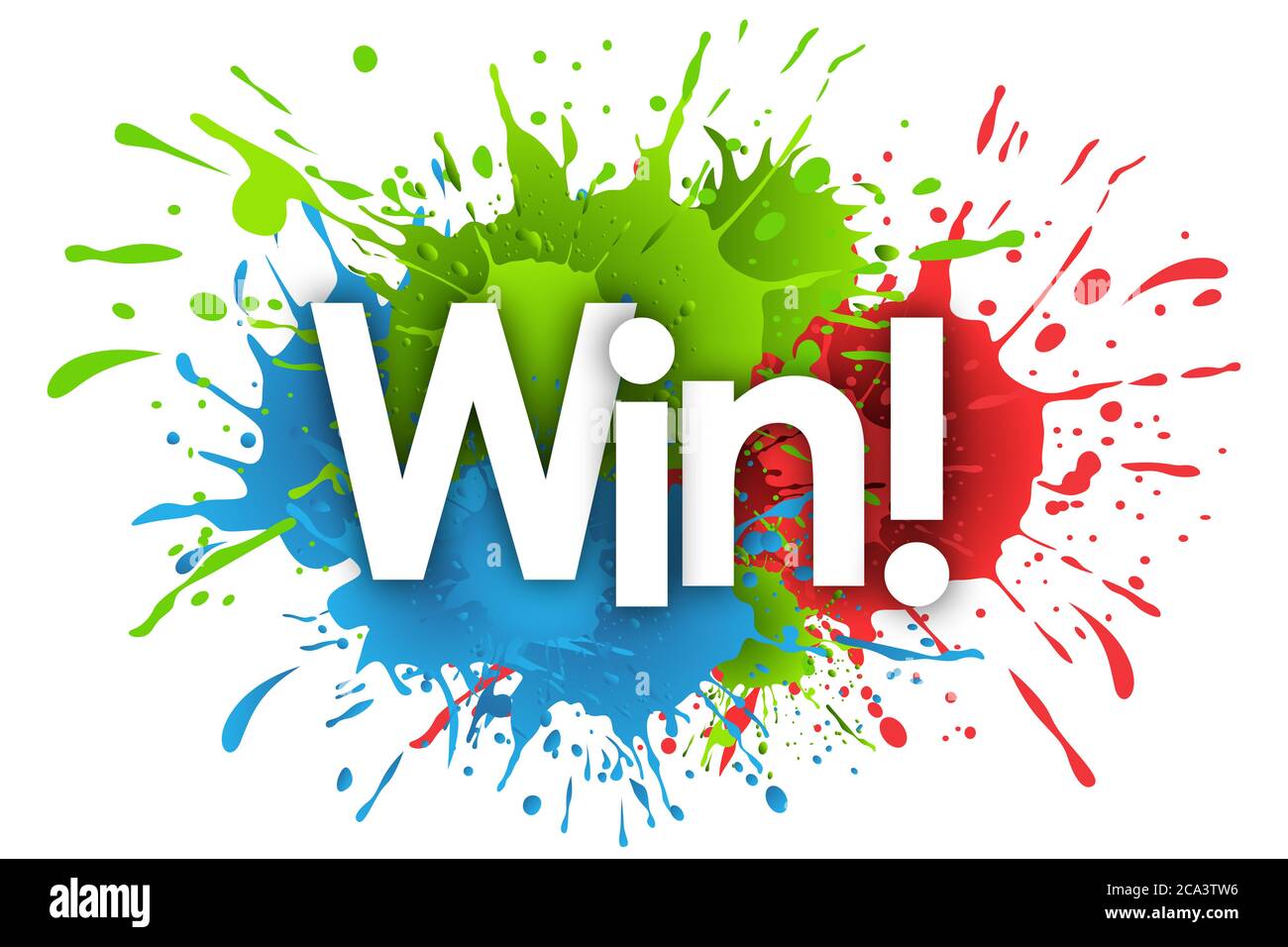 win word and splashs Stock Photo - Alamy