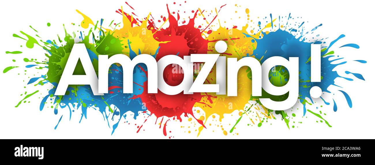 amazing word in splash’s background Stock Photo - Alamy amazing word in splash’s background Stock Photo - Alamy
