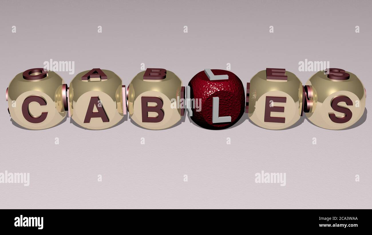 CABLES combined by dice letters and color crossing for the related ...