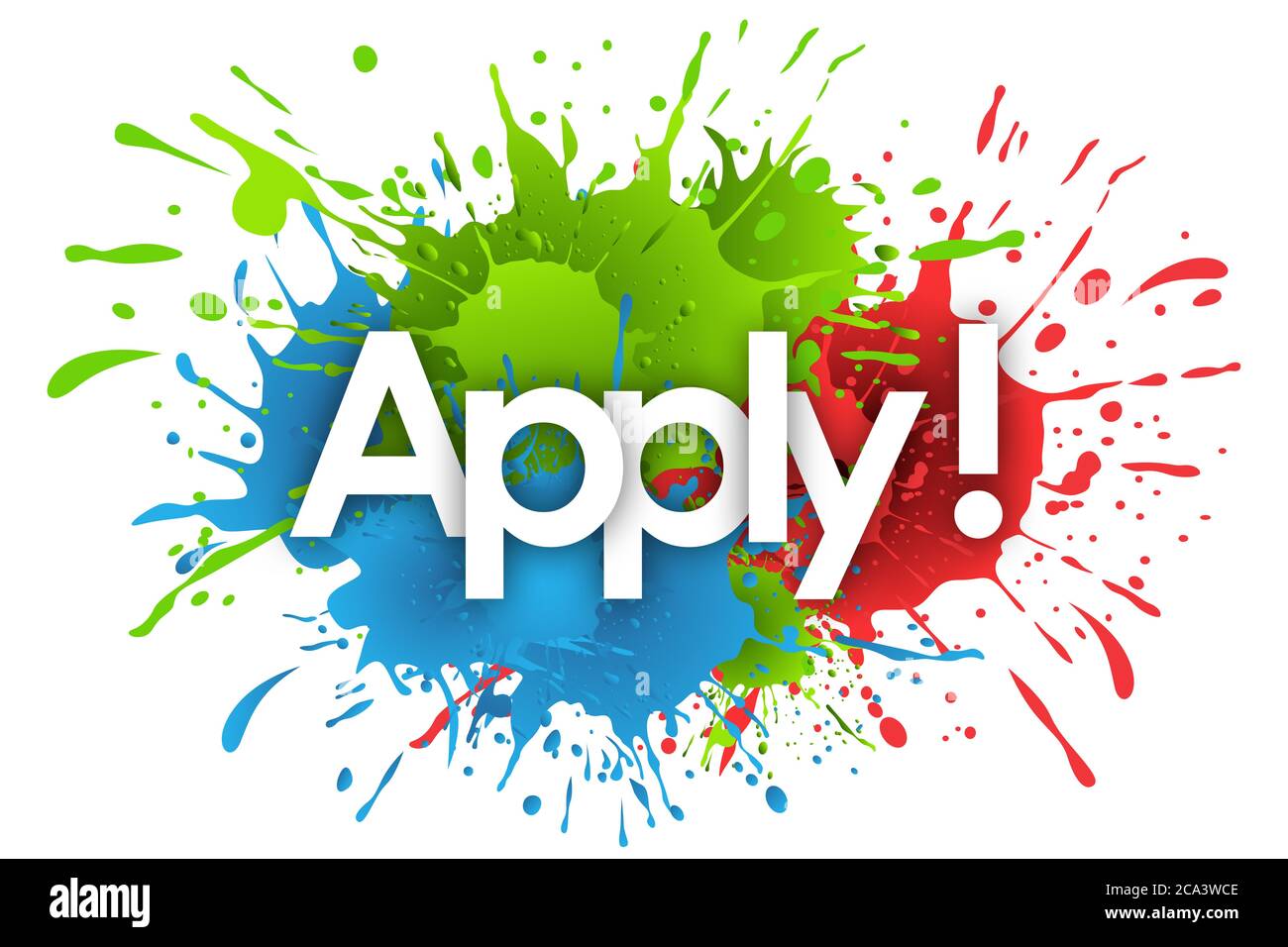 apply word and splashs Stock Photo - Alamy
