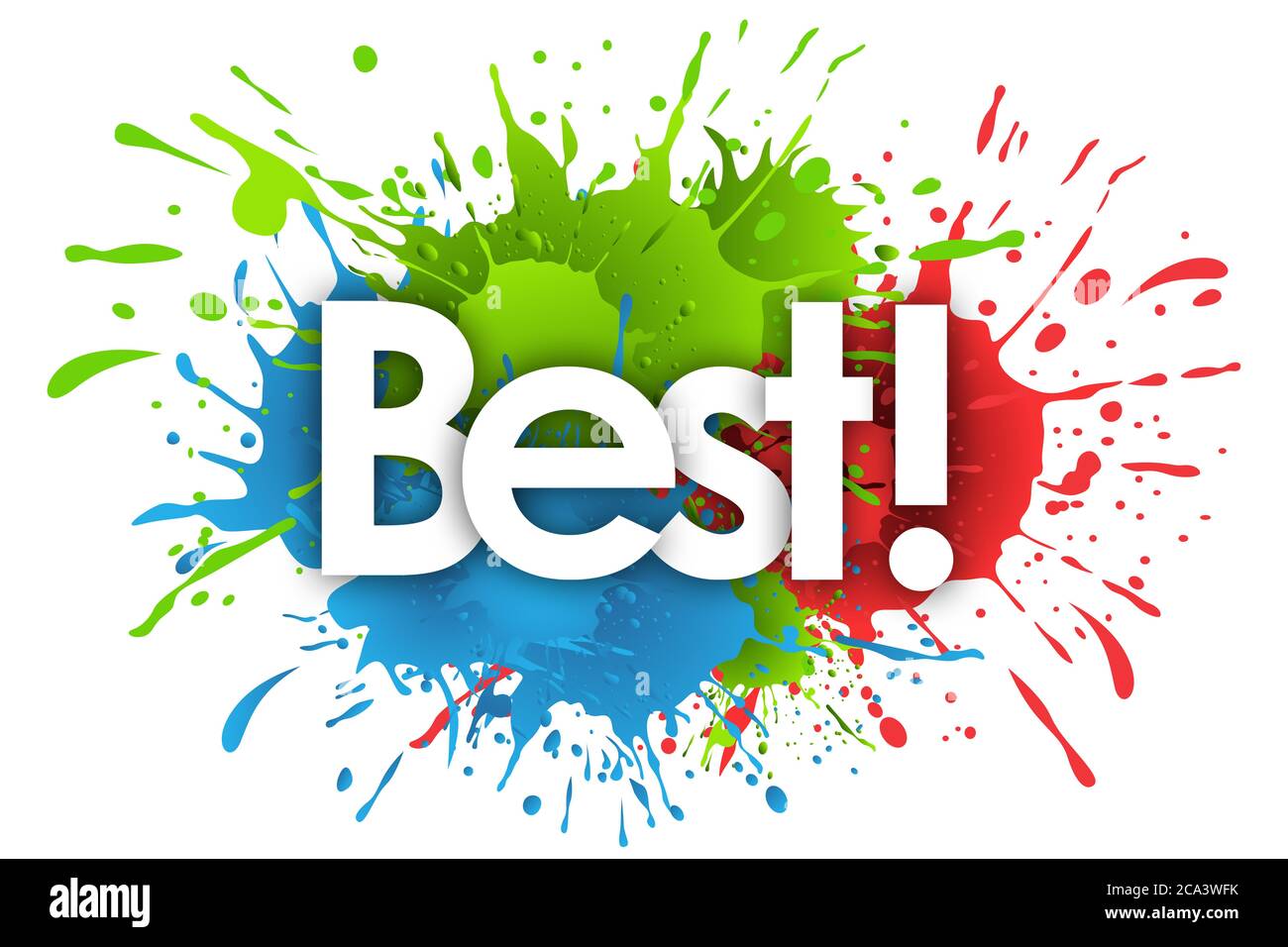 best word and splashs Stock Photo - Alamy